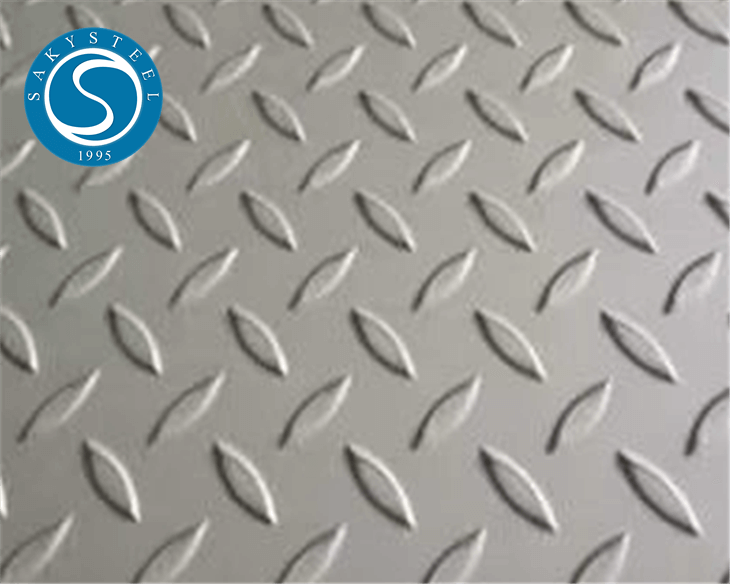 304 Non-Slip Stainless Steel Plate - Saky Steel